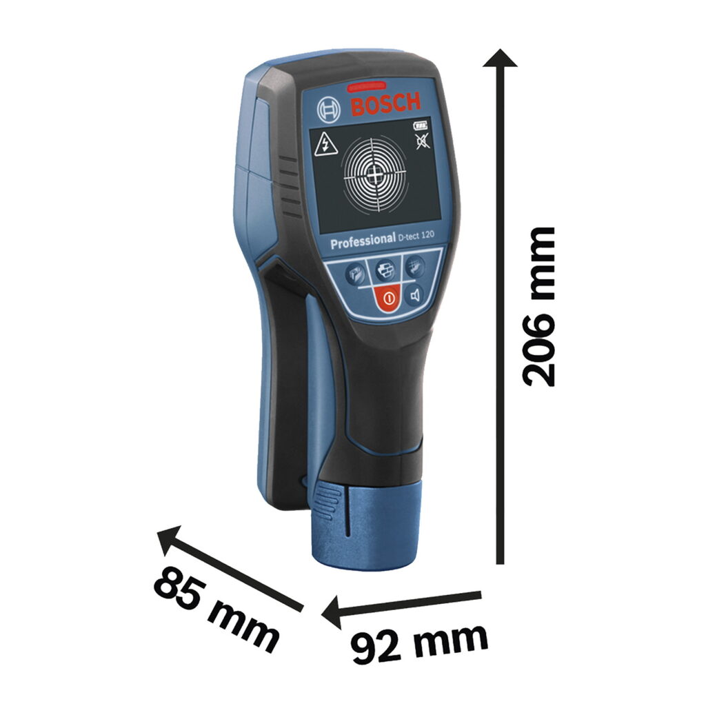 601081303 Detector de materiales Bosch D-TECT 120 hasta 120mm con bolso ...